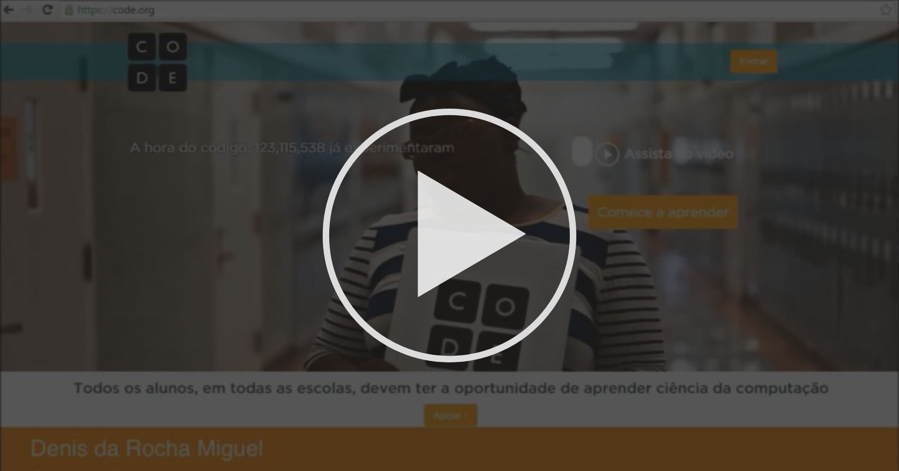 Tutorial: Cadastro de professor na Code.org - Conhecendo a Code.org ...
