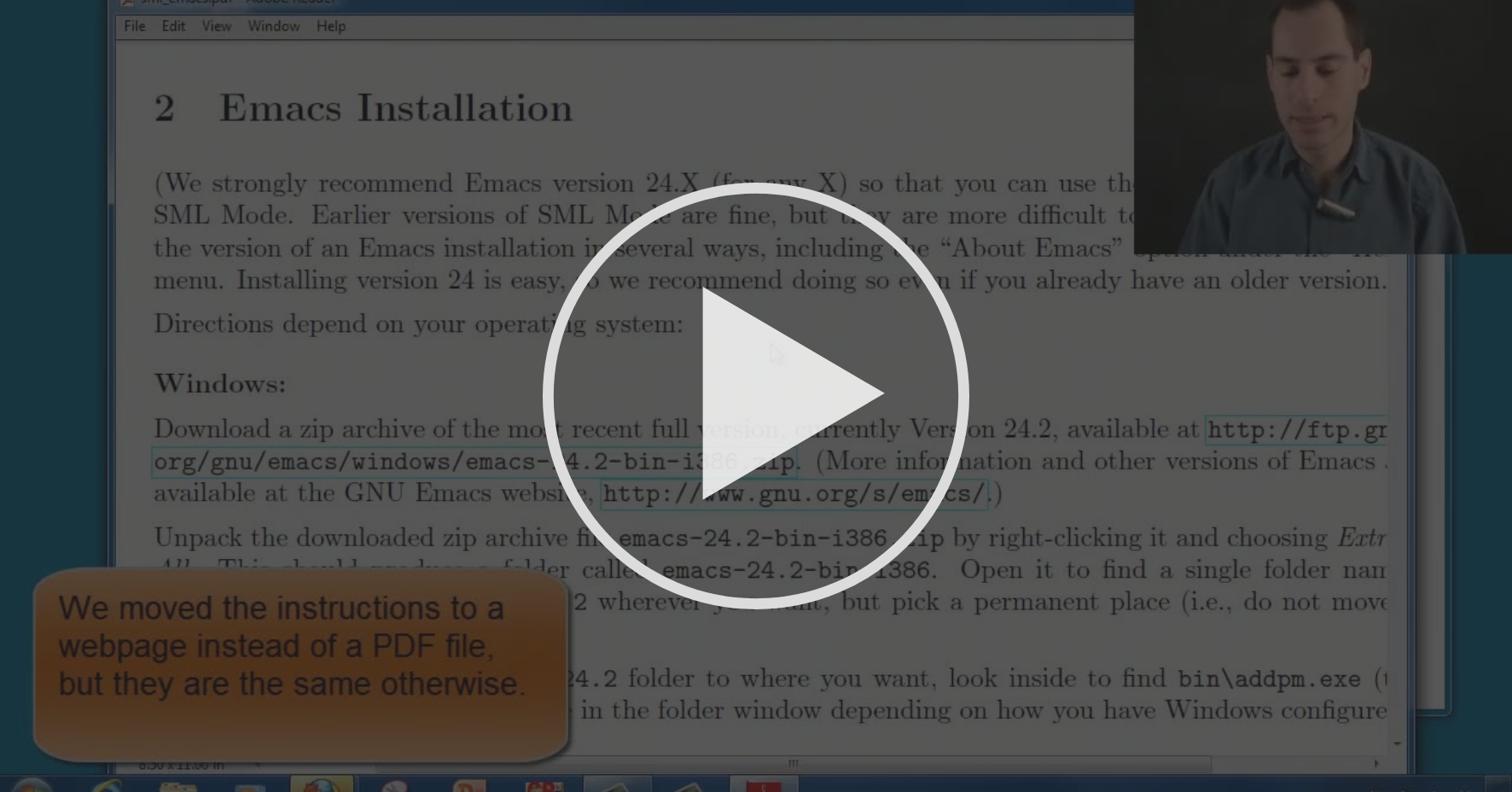 Emacs installation - Software Installation and Homework 0 | Coursera