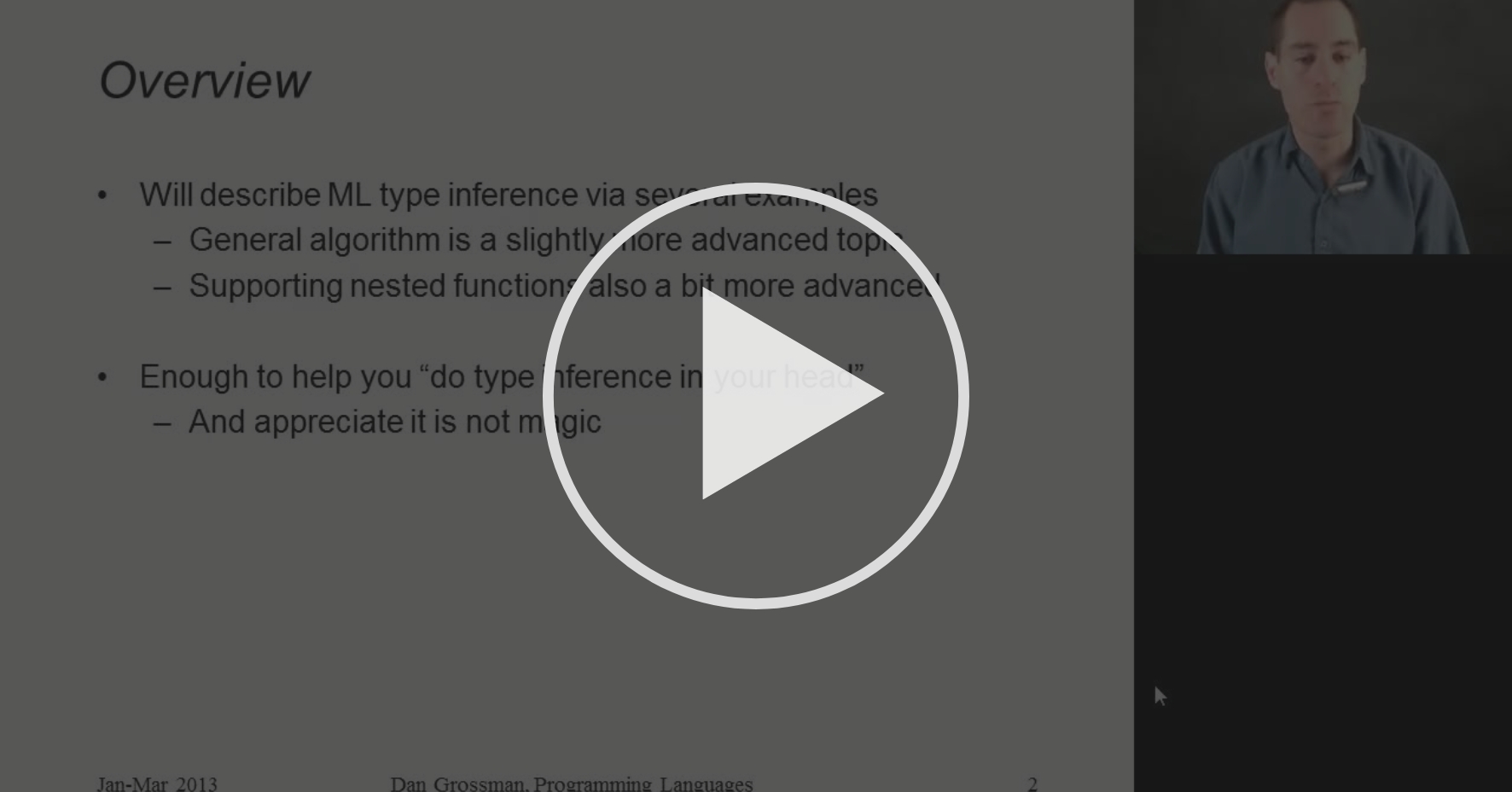 Ml Type Inference Section 4 And Part A Exam Coursera