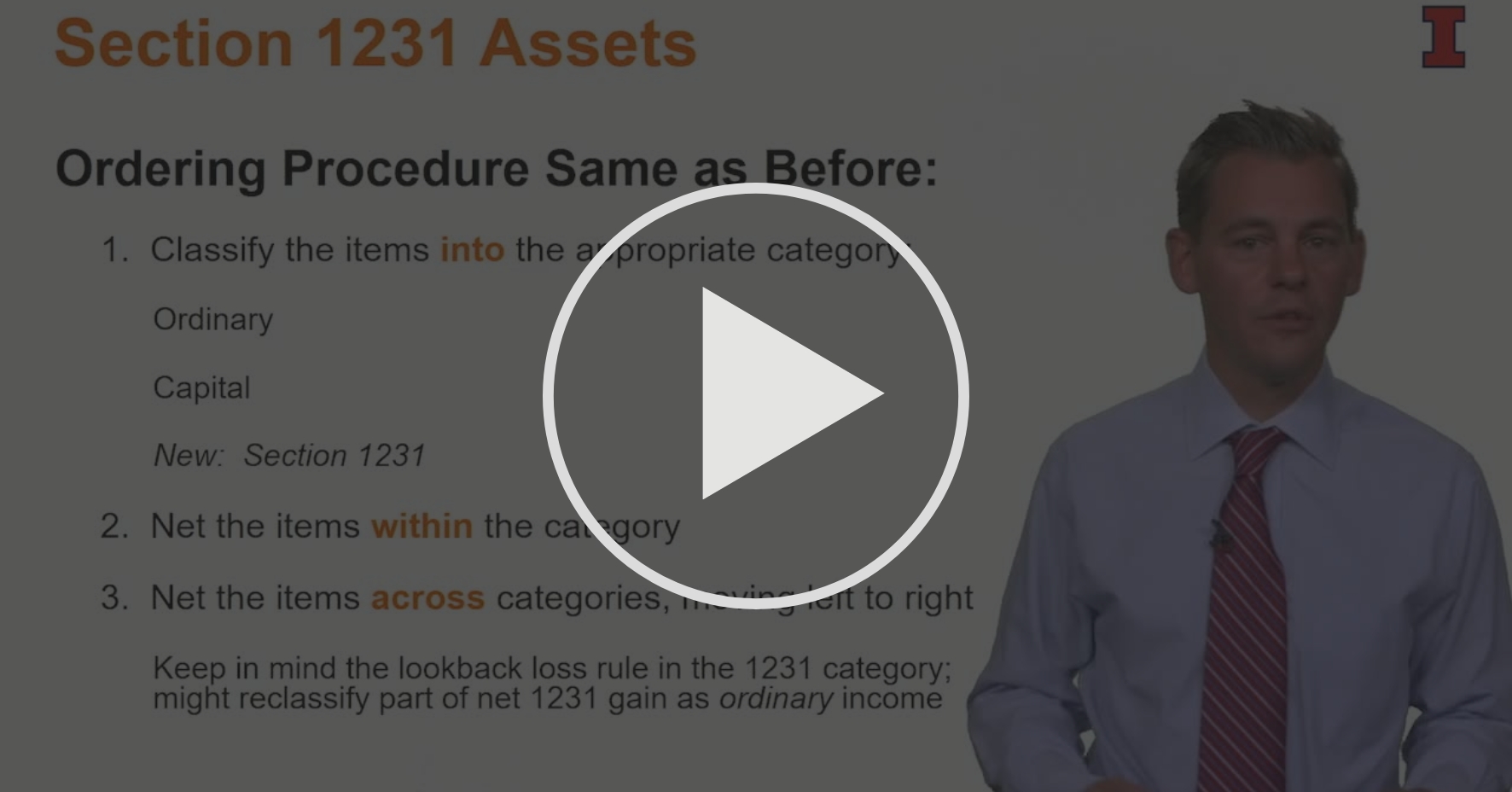 Part 2: Netting Process of §1231 Assets - Module 6: Character and the ...