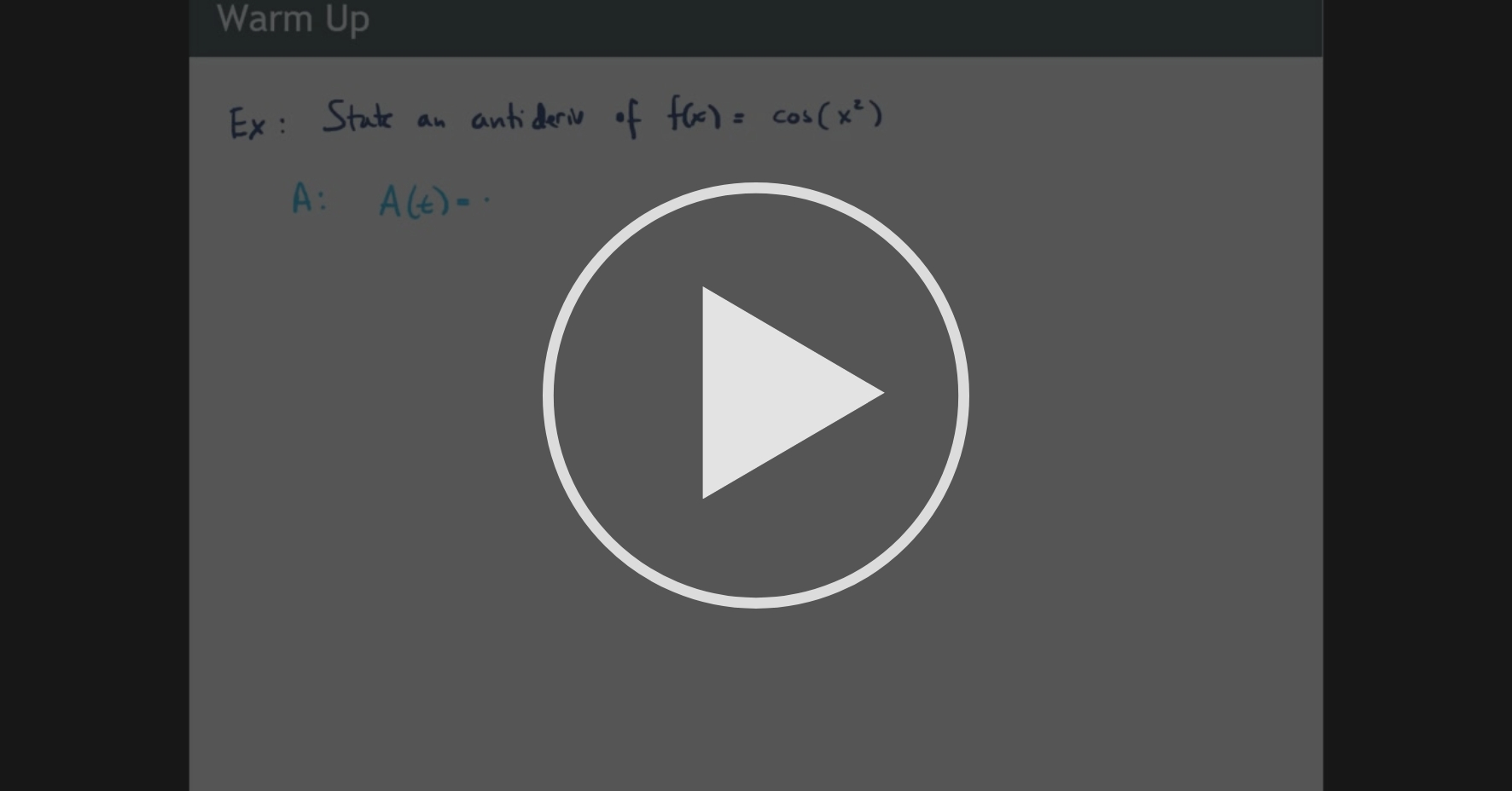 Theory: The Fundamental Theorem of Calc - Accumulated Change and ...