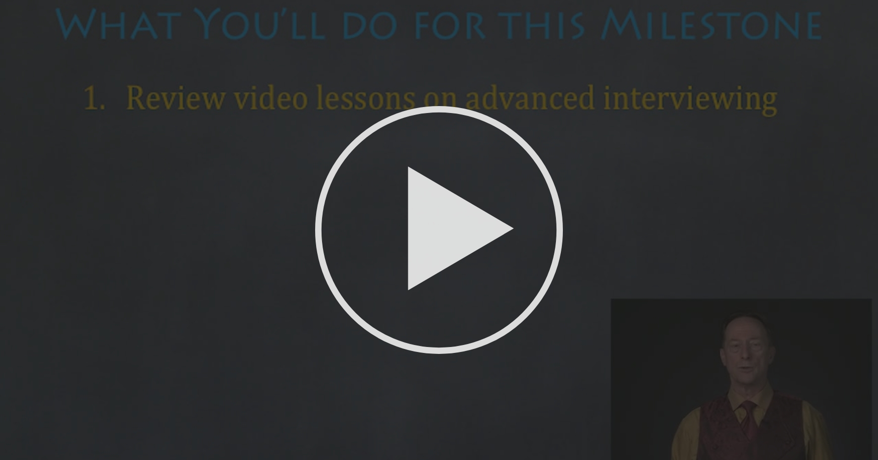 Introducing Capstone Week Seven - Responding to Advanced Interview ...