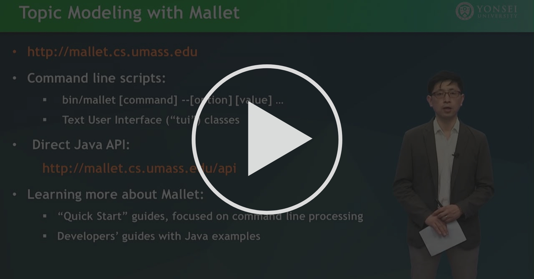 6.3 Description of Topic Modeling with Mallet - Topic Modeling | Coursera