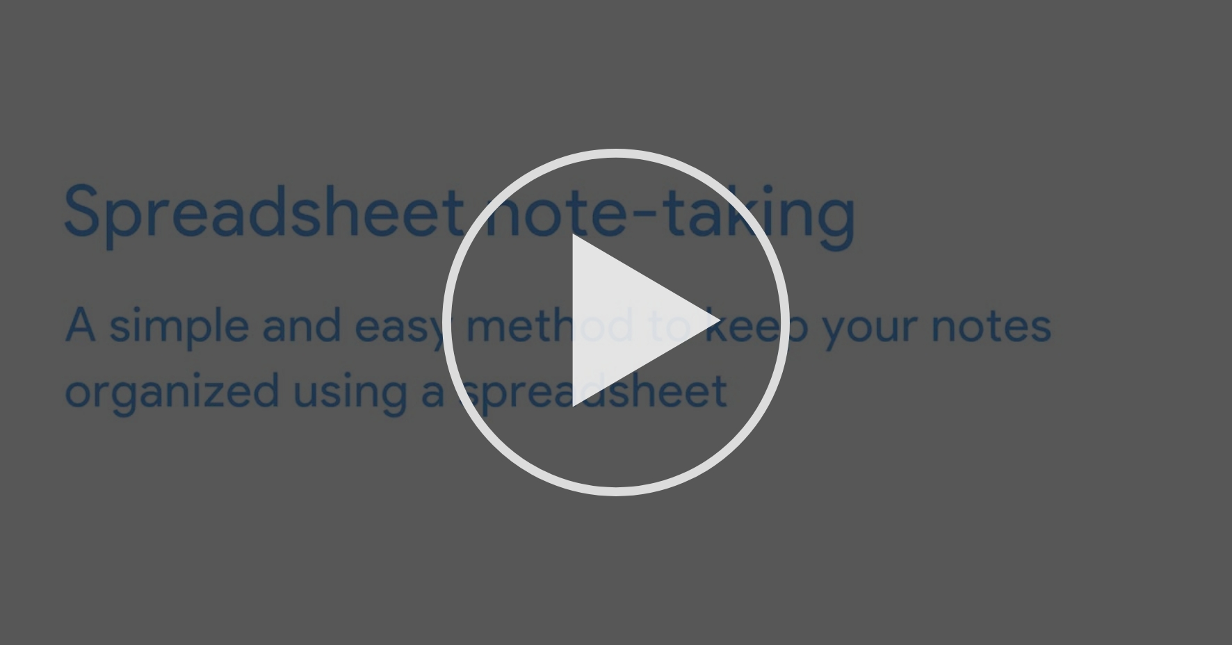 Use a spreadsheet to take notes - Conducting research with usability ...