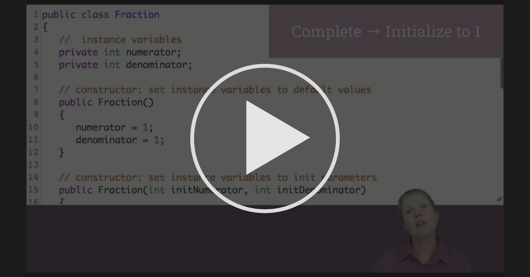 Writing Constructors Part 2 - Creating Classes (Unit 5): Learn as a Student | Coursera