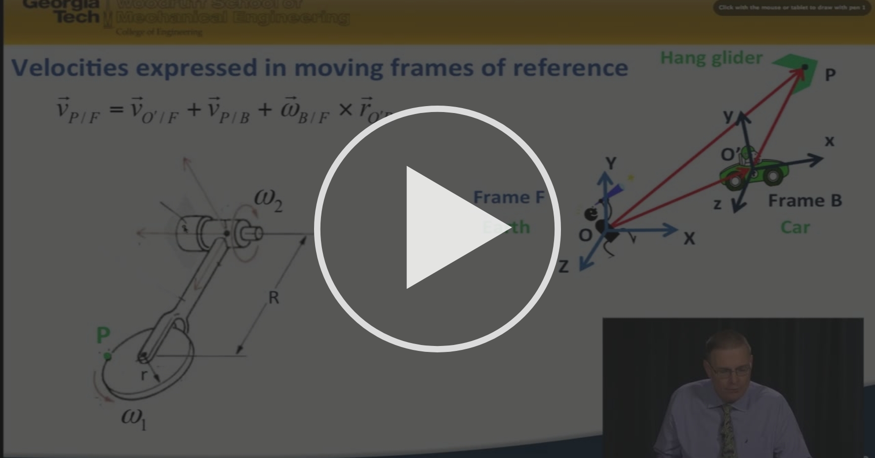 Module 8: Solve for Velocities Expressed in Moving Frames of Reference - Velocities in Moving ...