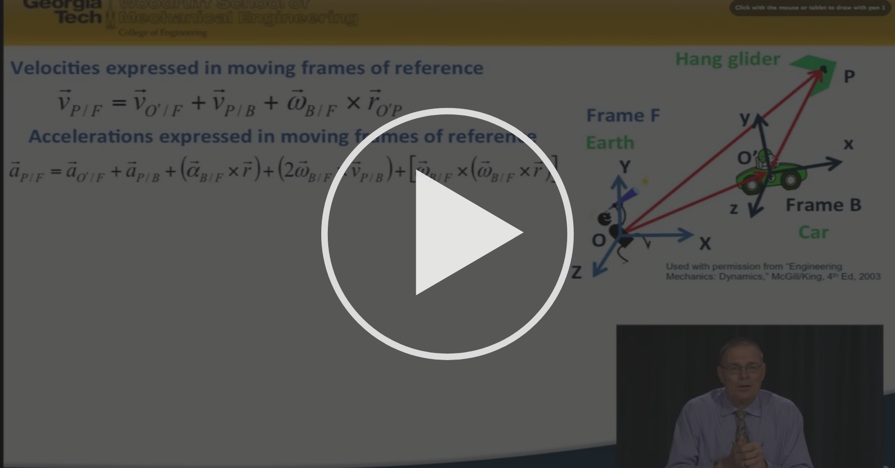 Module 10: Solve for the Velocity and the Acceleration for Bodies Undergoing 3D Motion and ...