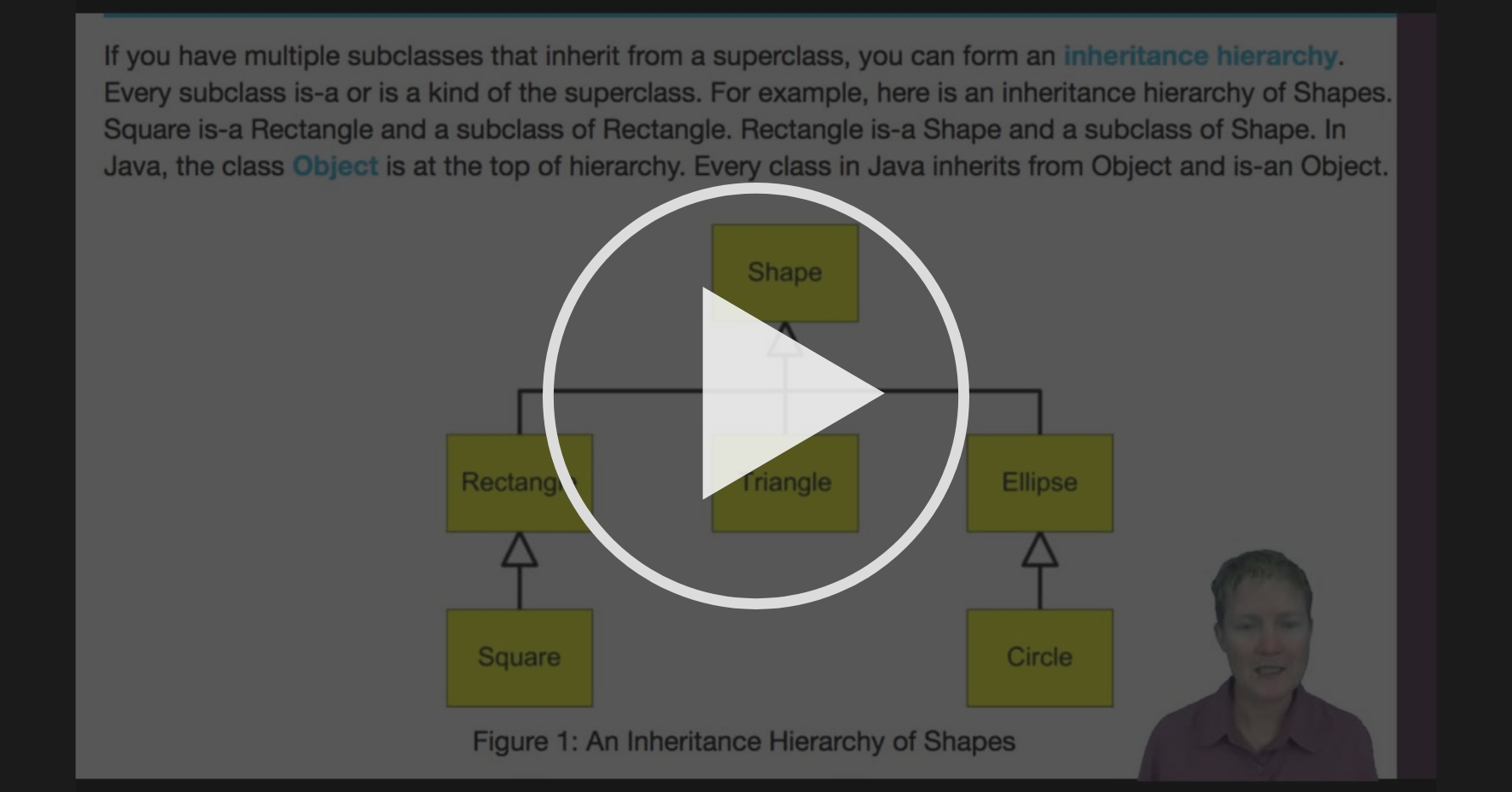 Inheritance Hierarchies Part 1 - Inheritance (Unit 9): Learn as a Student | Coursera