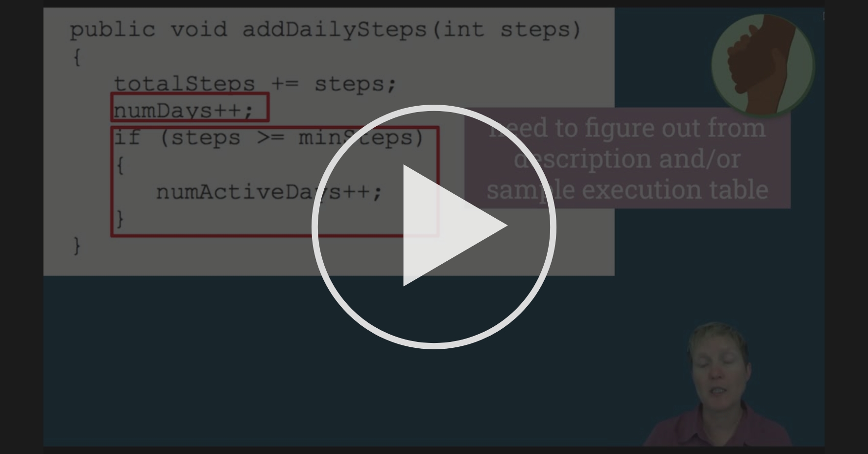 FRQ: Step Tracker Part 3 - Writing Classes (Unit 5): Teacher Powerup | Coursera