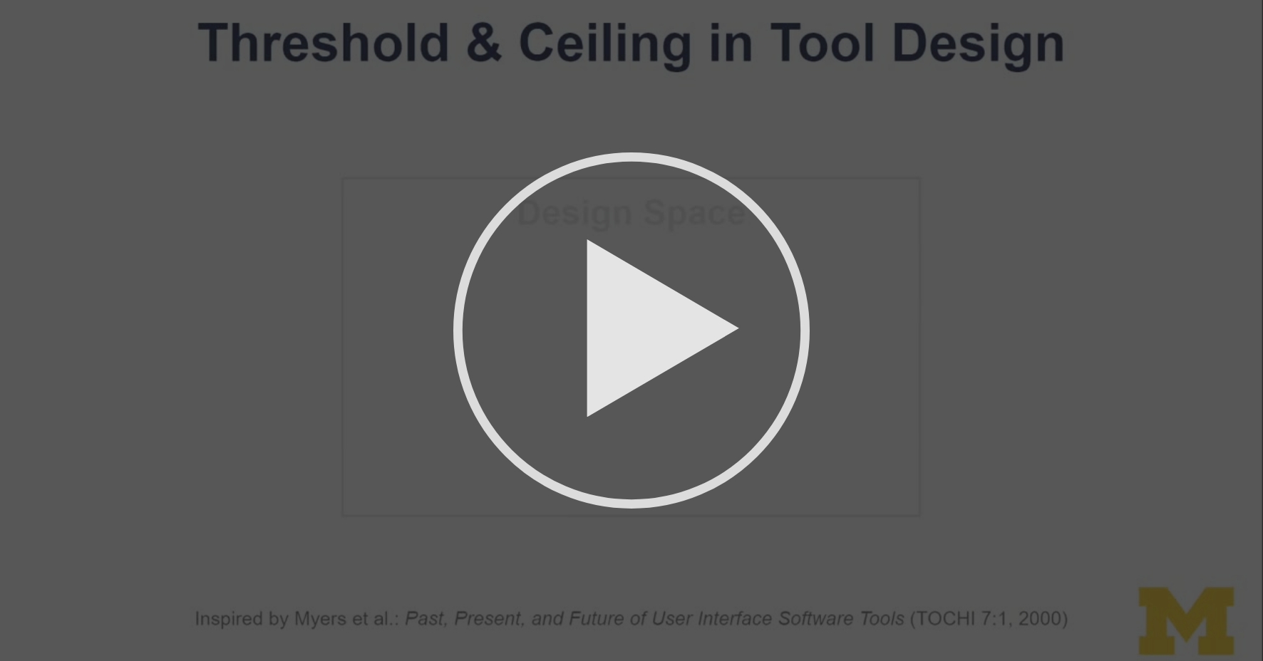 Threshold & Ceiling in Tool Design - Storyboarding & Physical ...