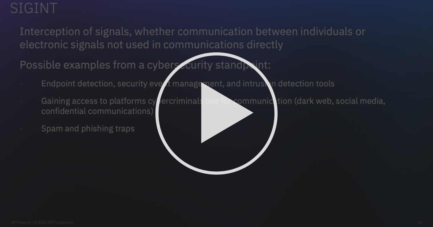 SIGINT - Data Sources | Coursera