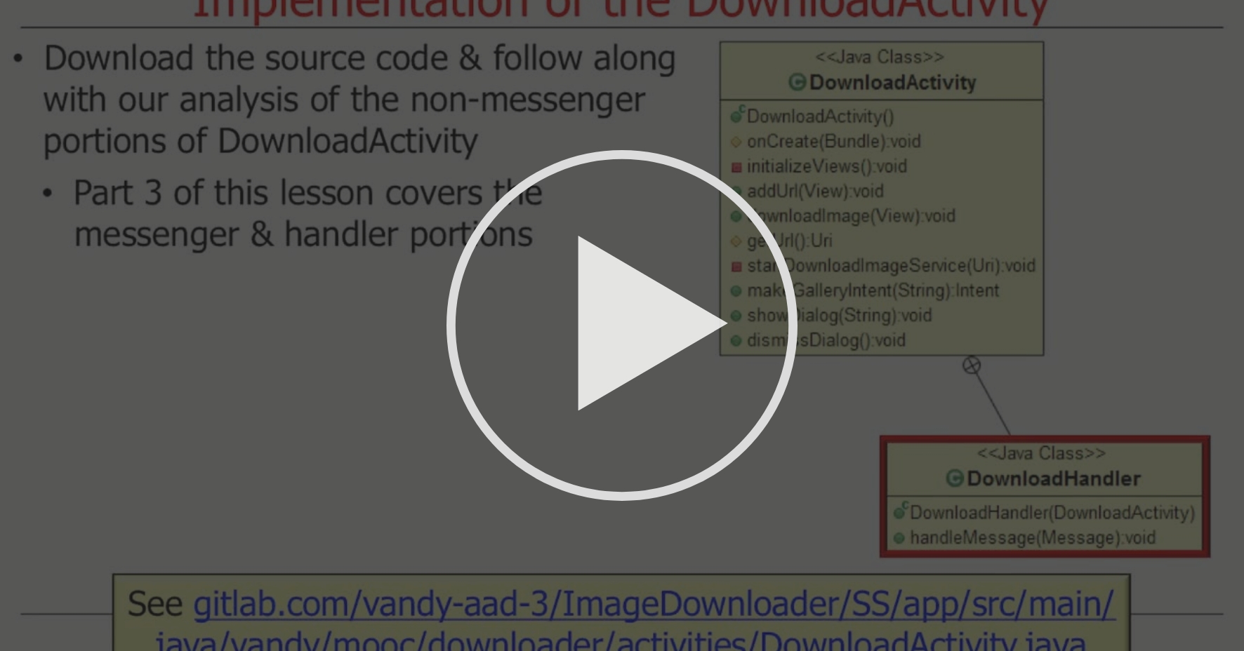 Programming Started Services with Intents & Messengers (Part 2) - Android Local Inter-Process ...