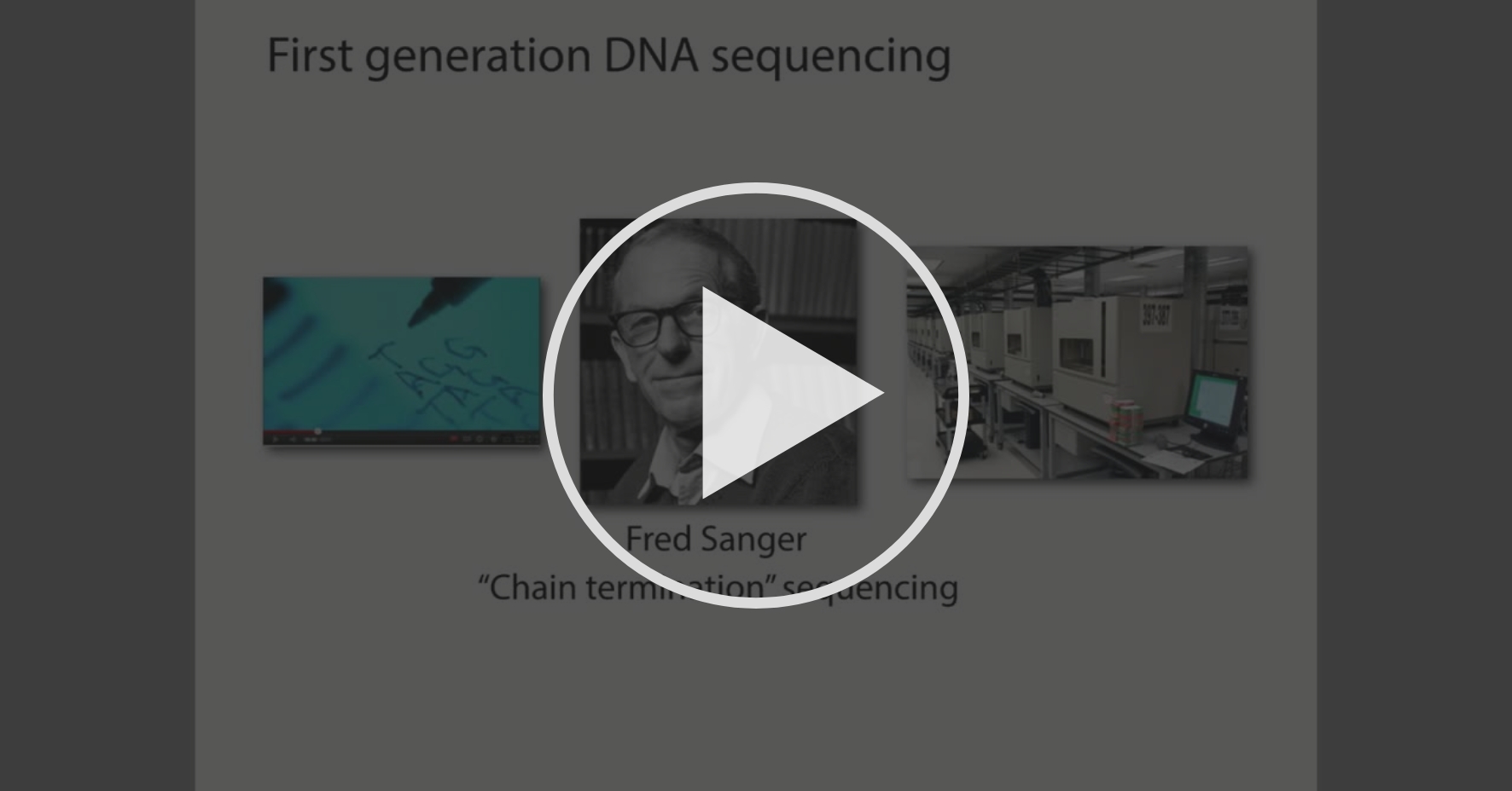 Lecture Dna Sequencing Past And Present Dna Sequencing Strings And Matching Coursera