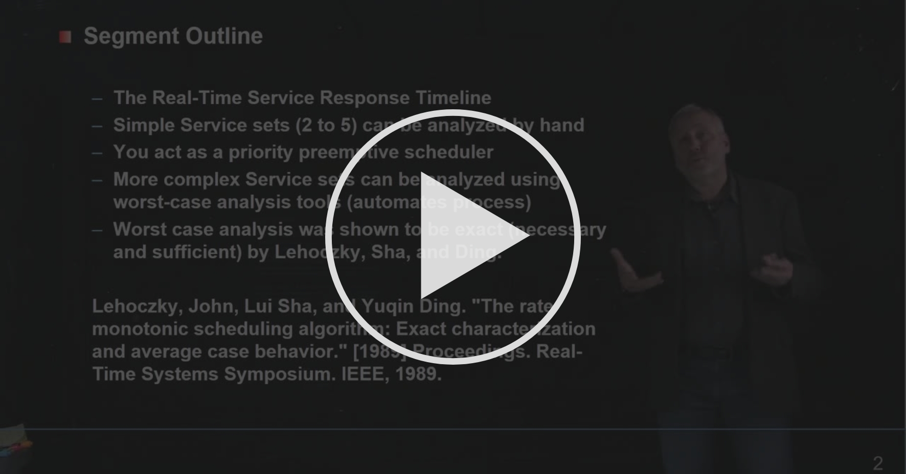 Rate Monotonic Scheduling Analysis By Worst Case Inspection Quality Of Service Theory From