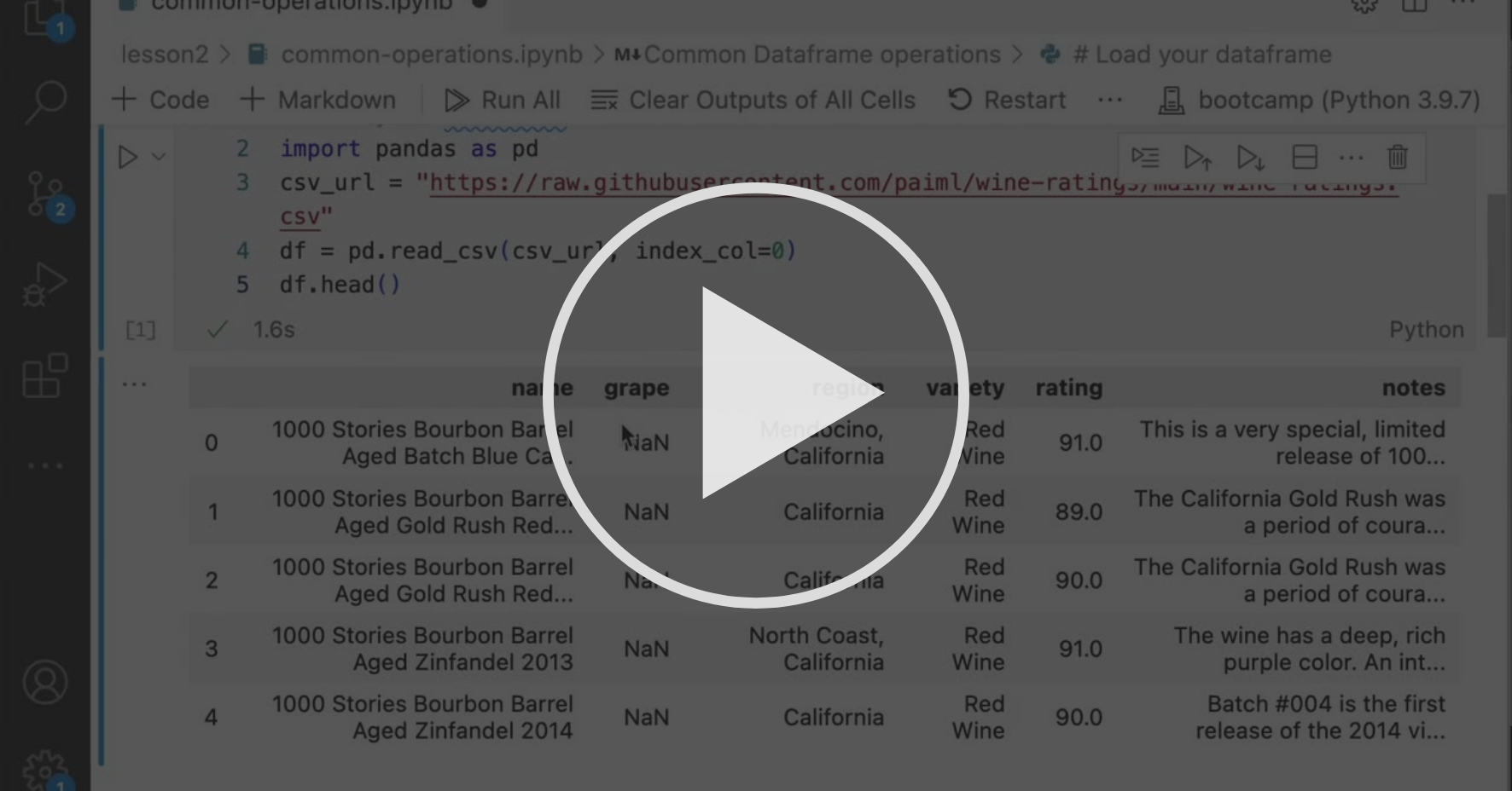 Common Dataframe Operations Introduction To Pandas And Numpy Coursera 2487