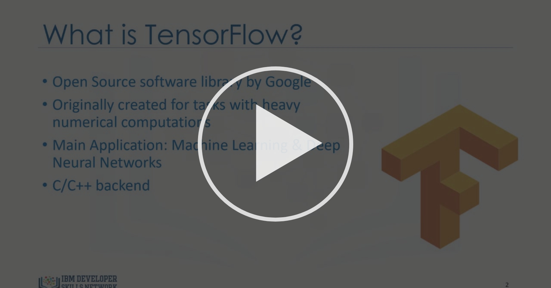 Introduction to TensorFlow - Introduction | Coursera
