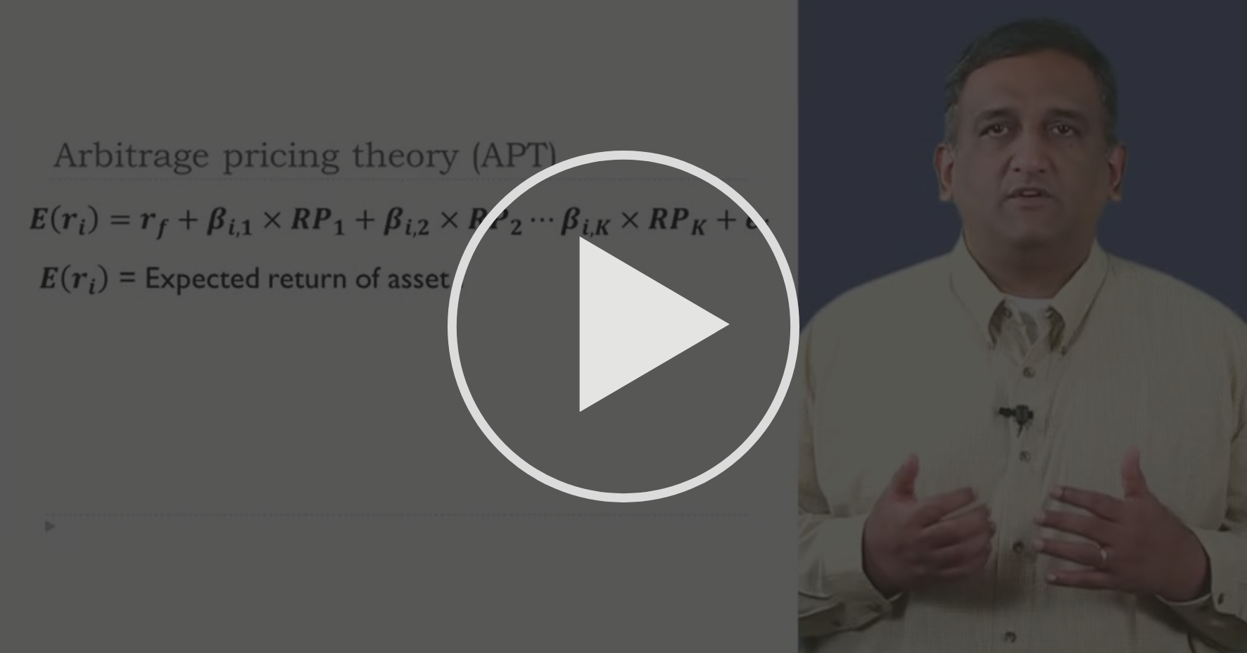 6. APT - Asset pricing theories | Coursera