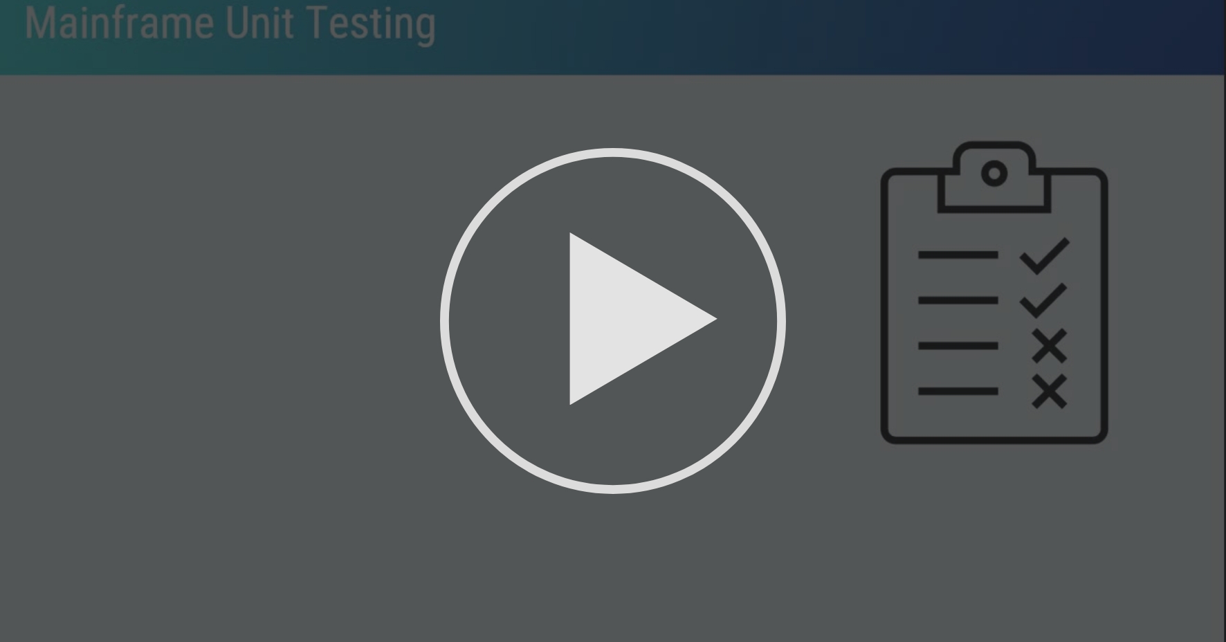 Mainframe Unit Testing - Testing | Coursera