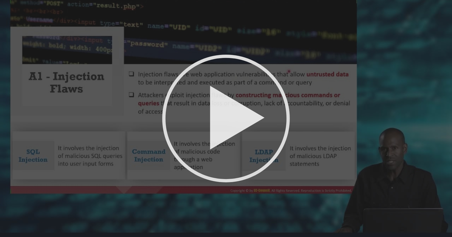 Video 7.5: Understanding Different Web Application Threats and Attacks ...