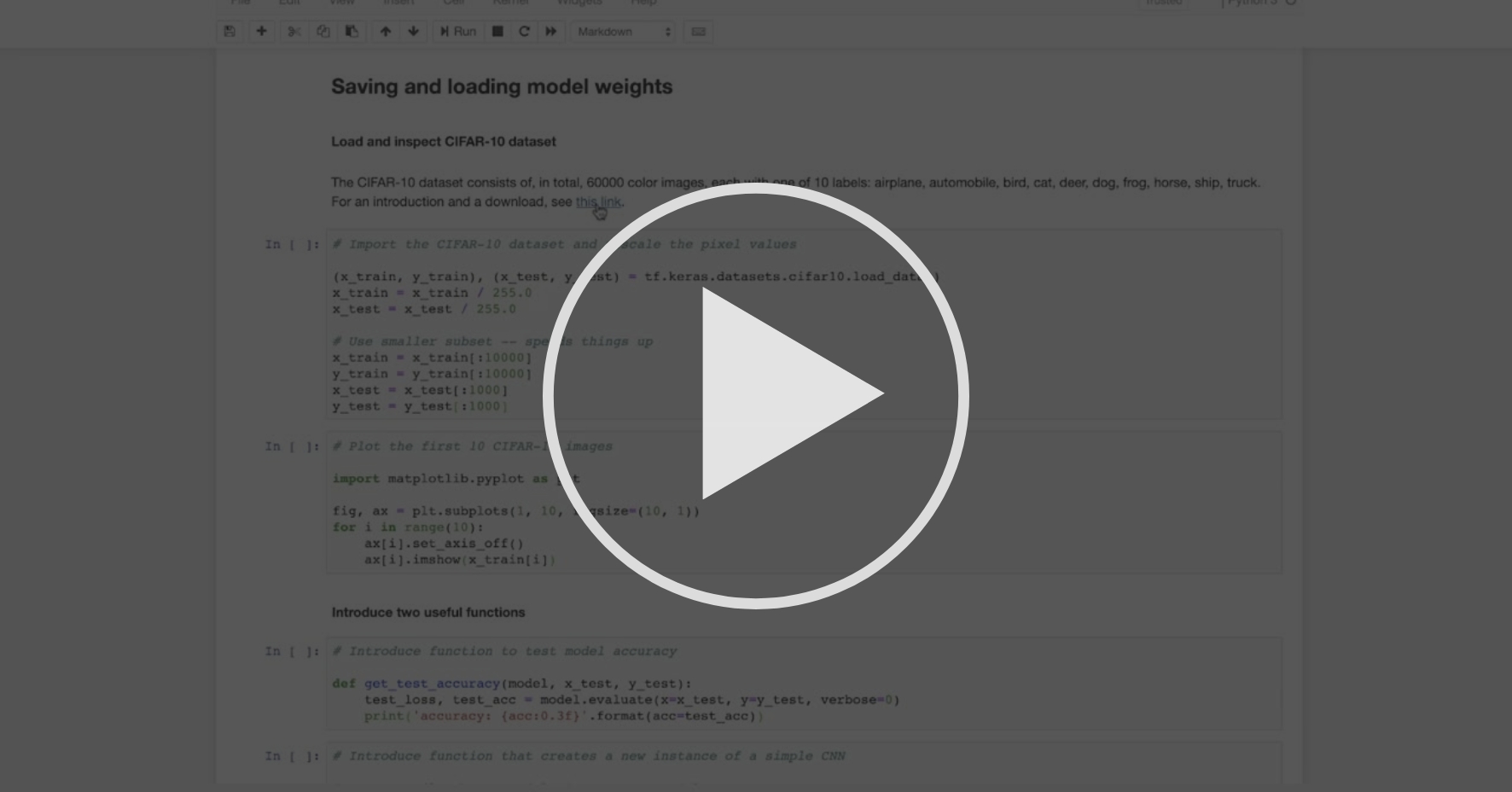[coding Tutorial] Saving And Loading Model Weights Saving And Loading Models Coursera