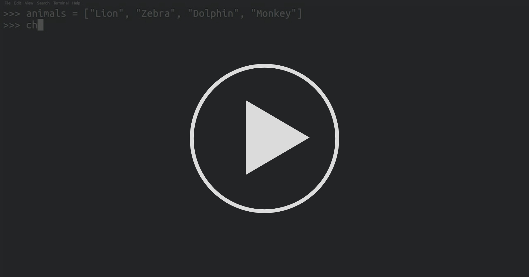 Iterating Over Lists And Tuples Strings Lists And Dictionaries Coursera