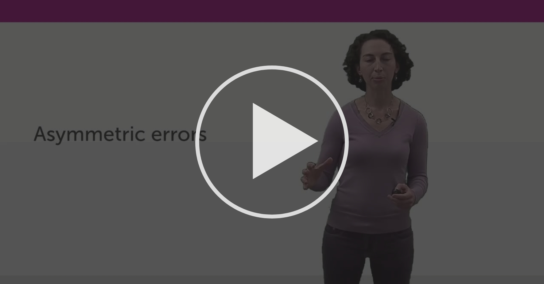 Asymmetric Cost Functions Simple Linear Regression Coursera