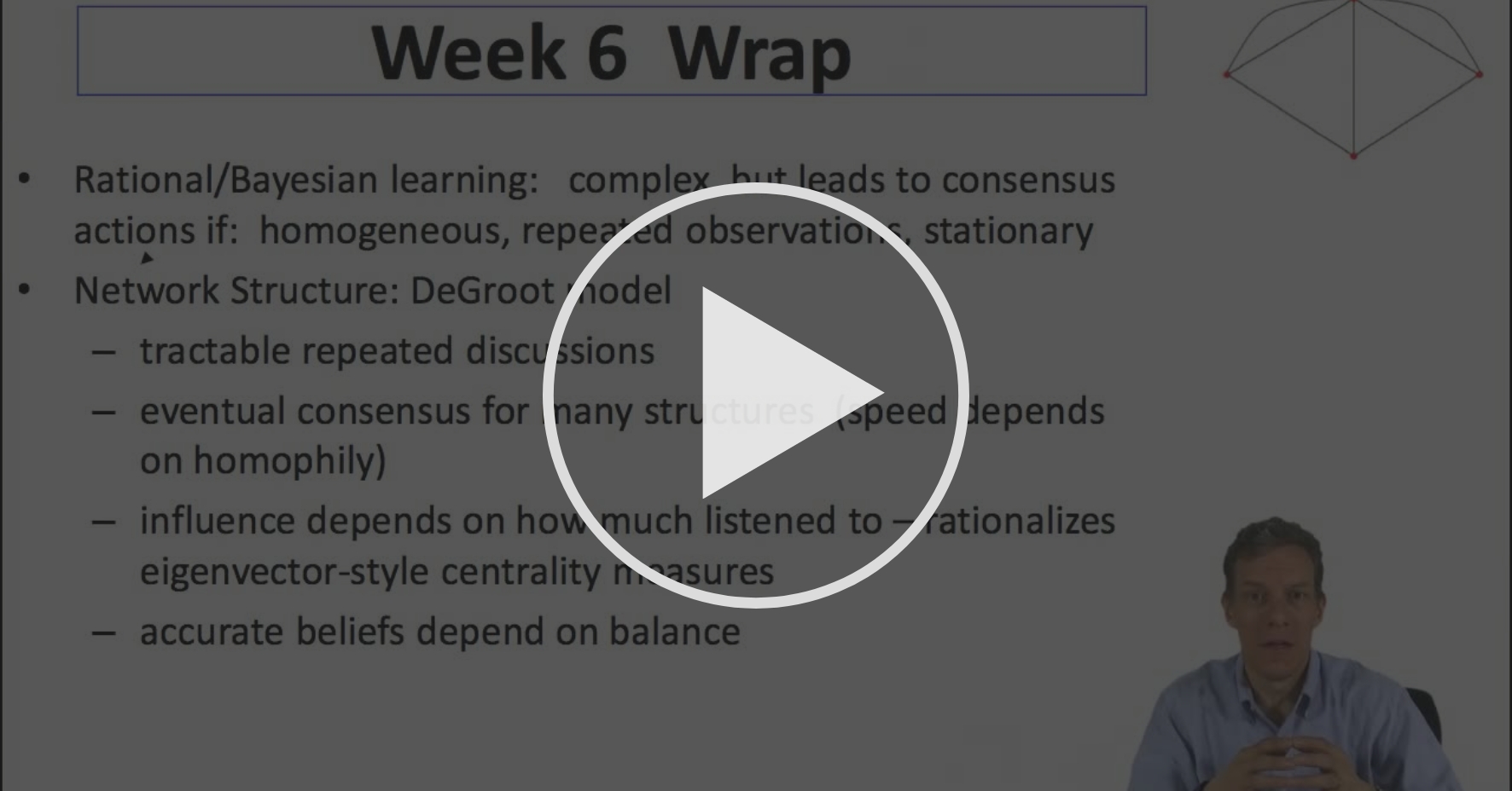 6.9: Week 6 Wrap - Learning on Networks | Coursera