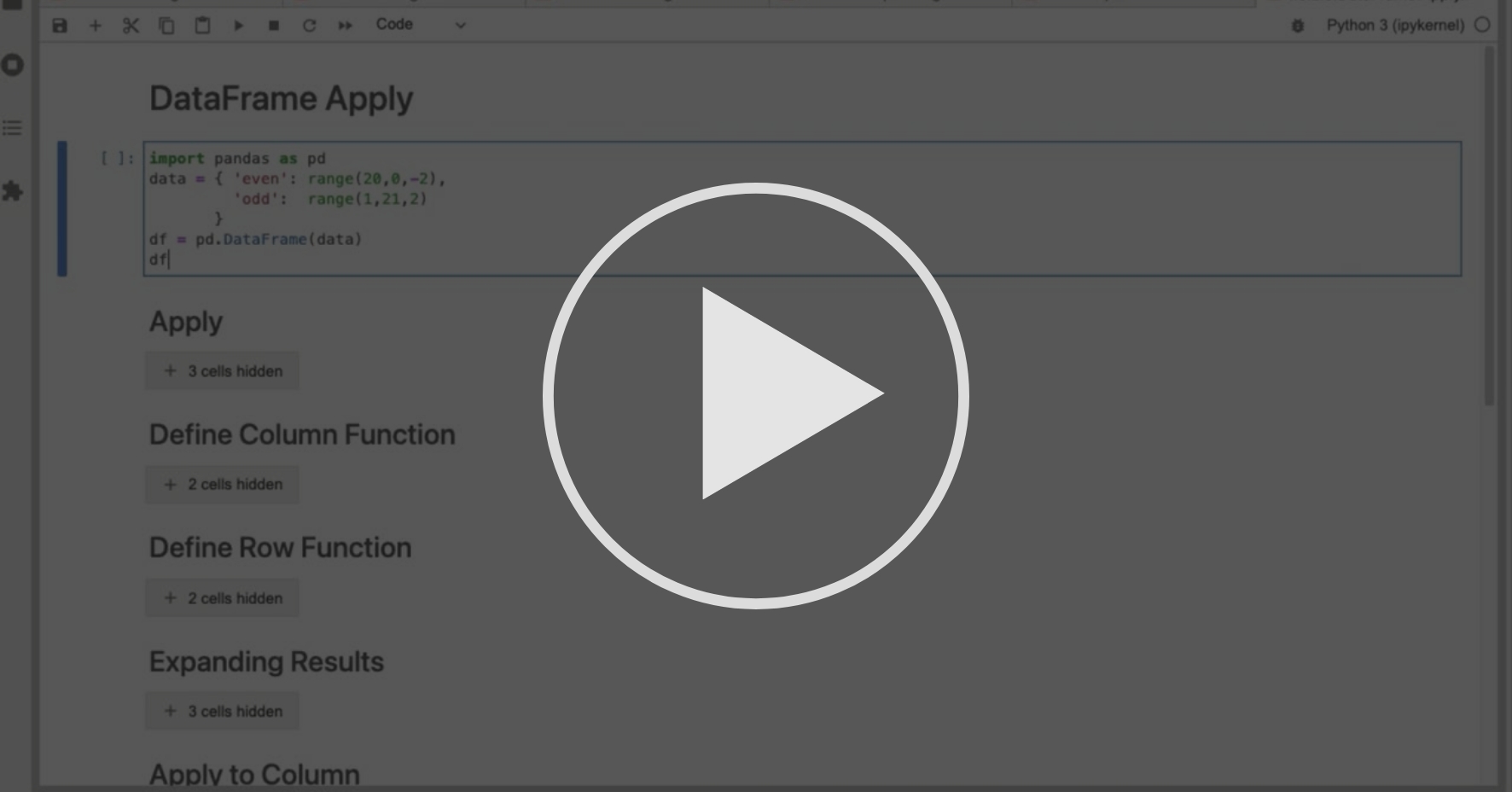 Applying Functions in a Pandas DataFrame - Data in Python: Pandas and ...