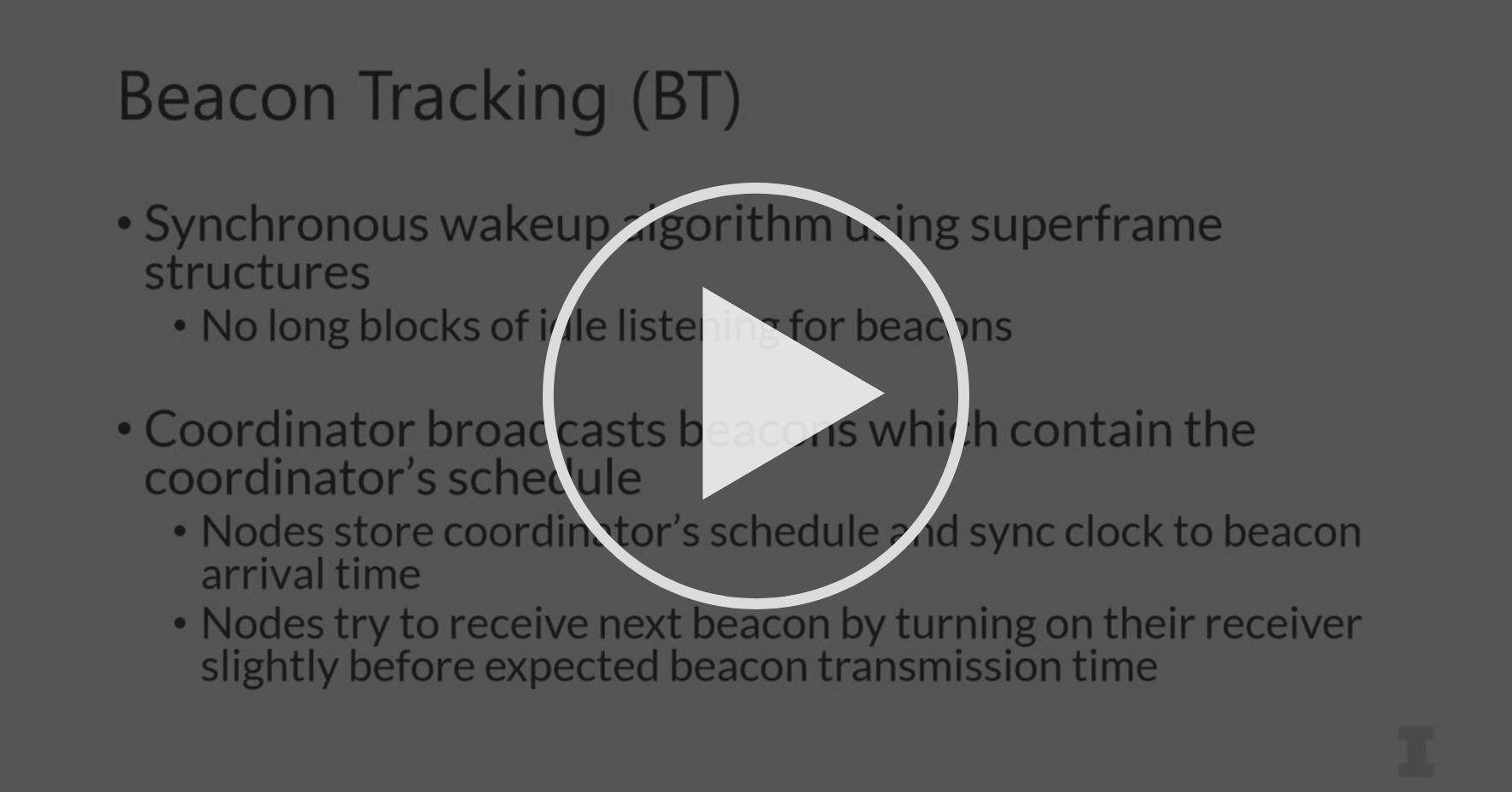 Lecture 6 Non Beacon Tracking Week 2 Protocols Media Access Protocol Coursera