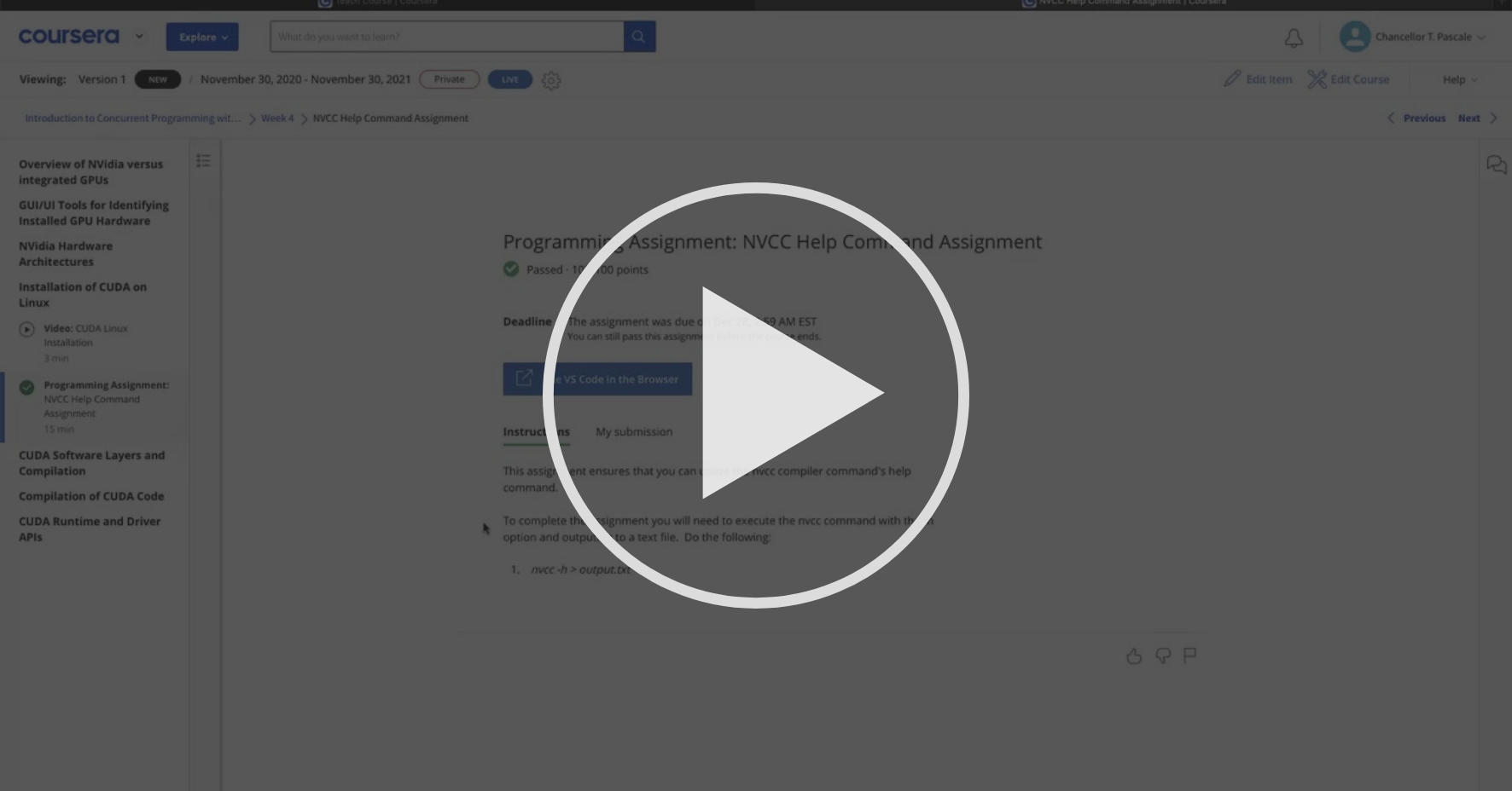 CUDA Help Lab and Assignment Walkthrough - NVidia GPU Hardware/Software ...