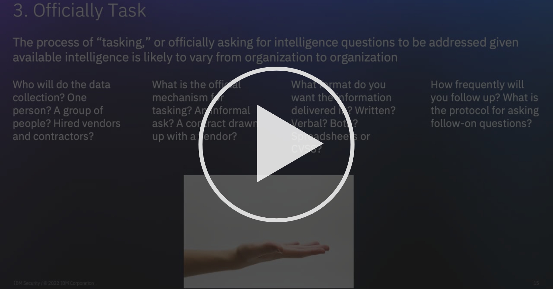 Elements of an Effective Intelligence Collection Plan part 2 ...
