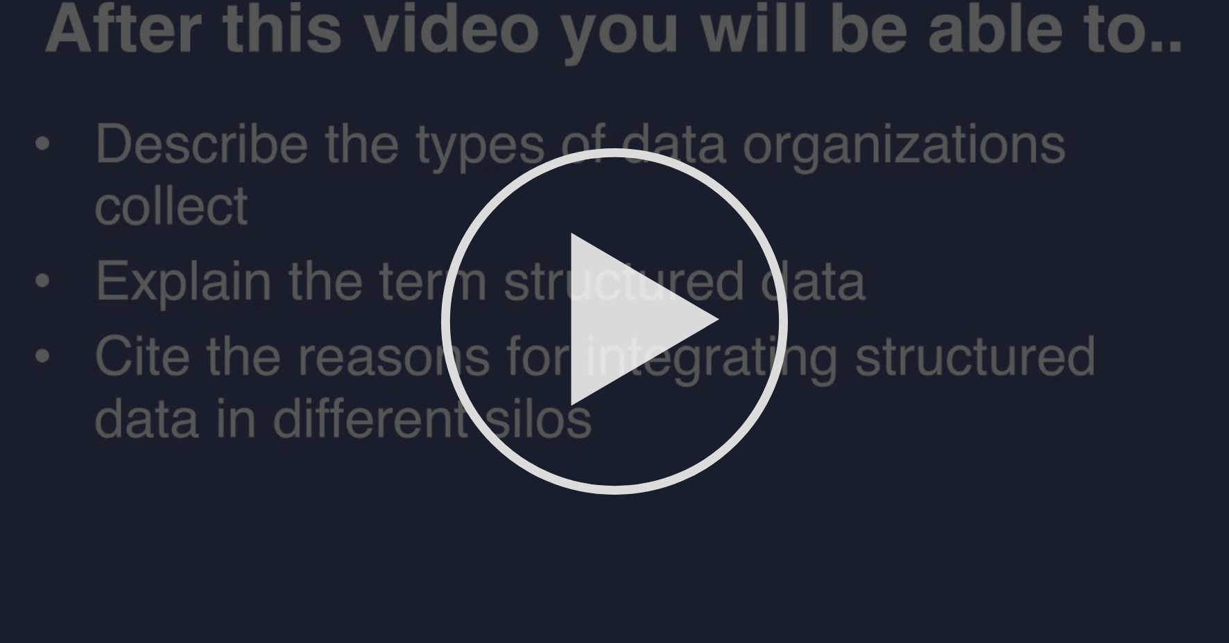 Organization-Generated Data: Structured but often siloed - Big Data ...