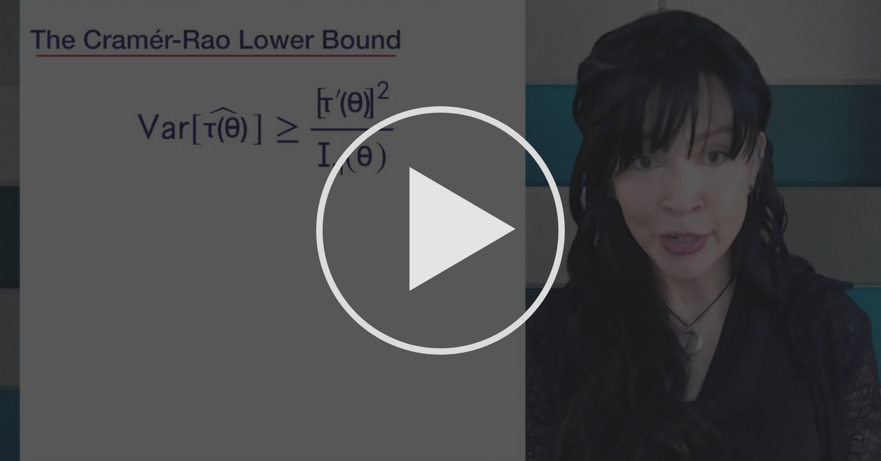 Fisher Information and the Cramer-Rao Lower Bound - Large Sample ...
