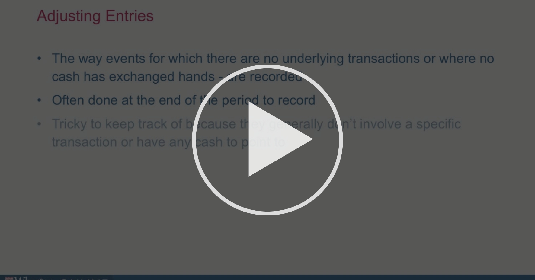 Adjusting Entries - Module 1: Introduction, Balance Sheet and Income ...