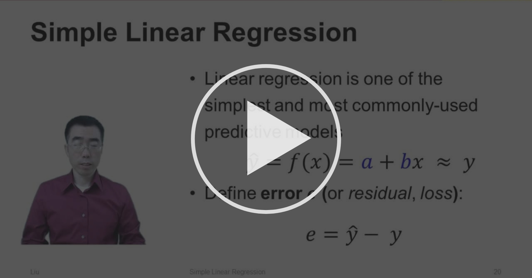 Understanding the Mechanics of a Regression Model - Week/Module 1 ...