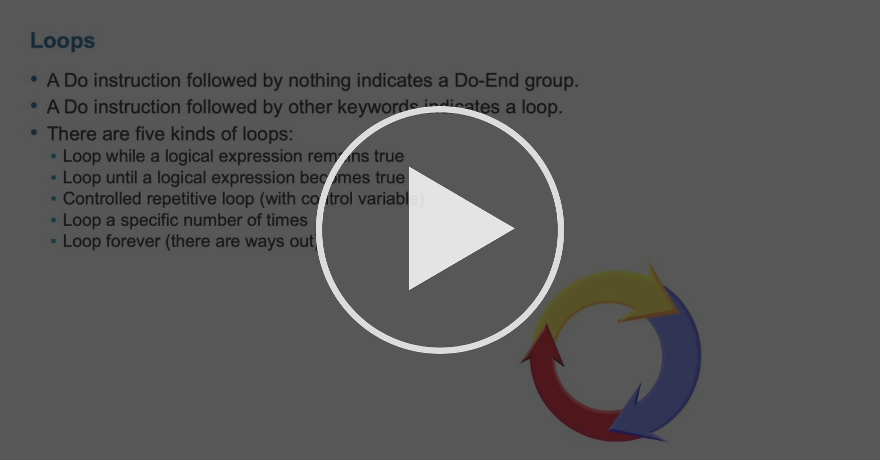 Loops in REXX - Programming | Coursera