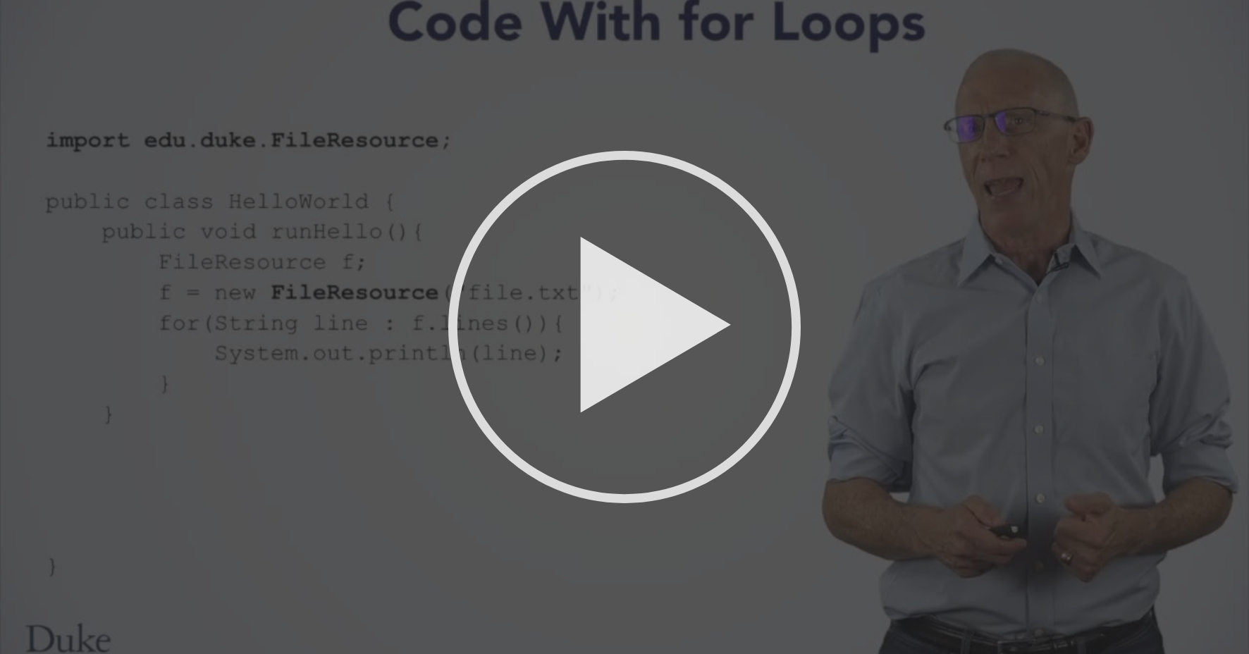 For Each Loops - Fundamental Java Syntax and Semantics | Coursera
