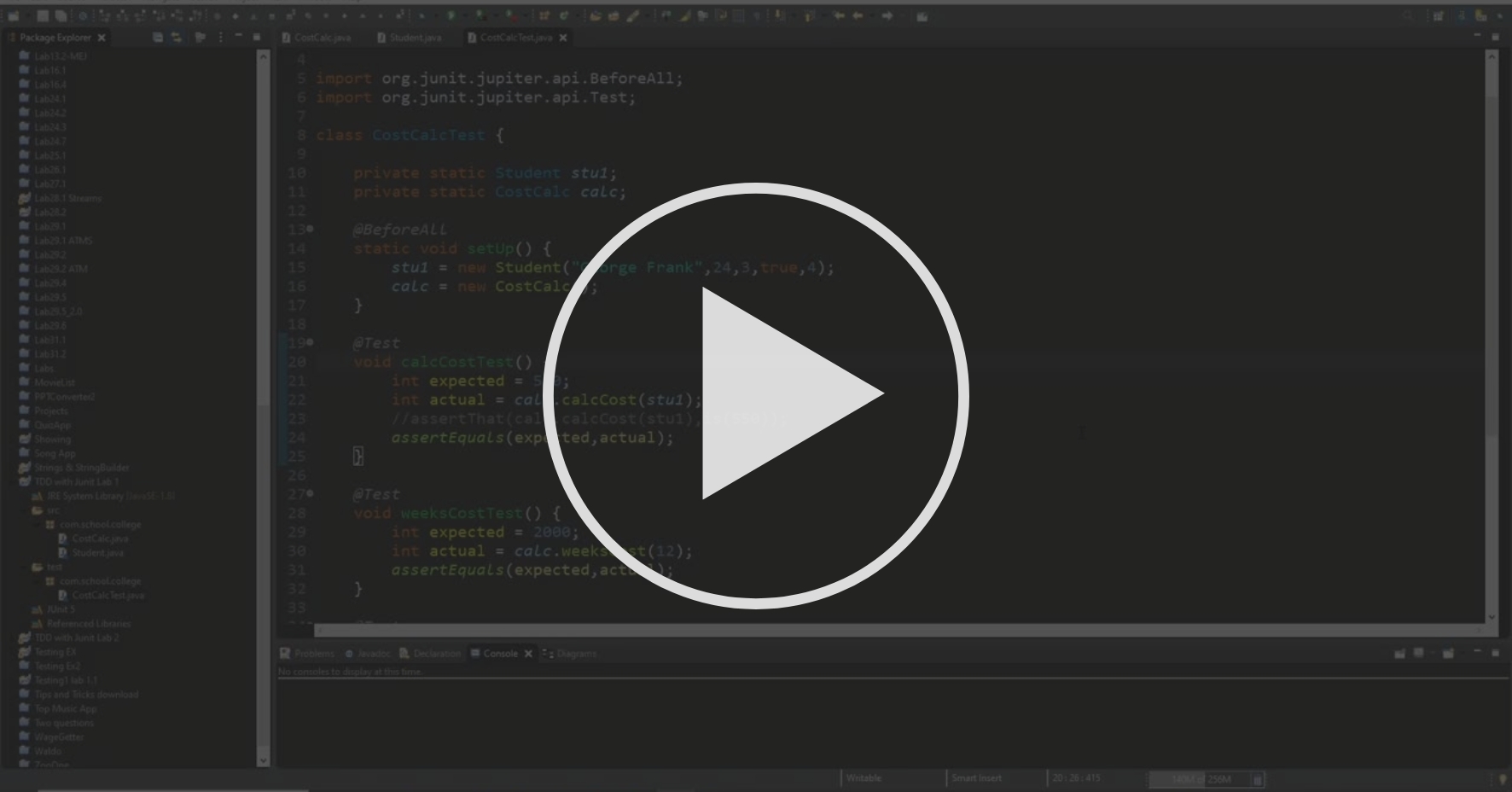 Lab 1 Walkthrough - A Test First Approach | Coursera