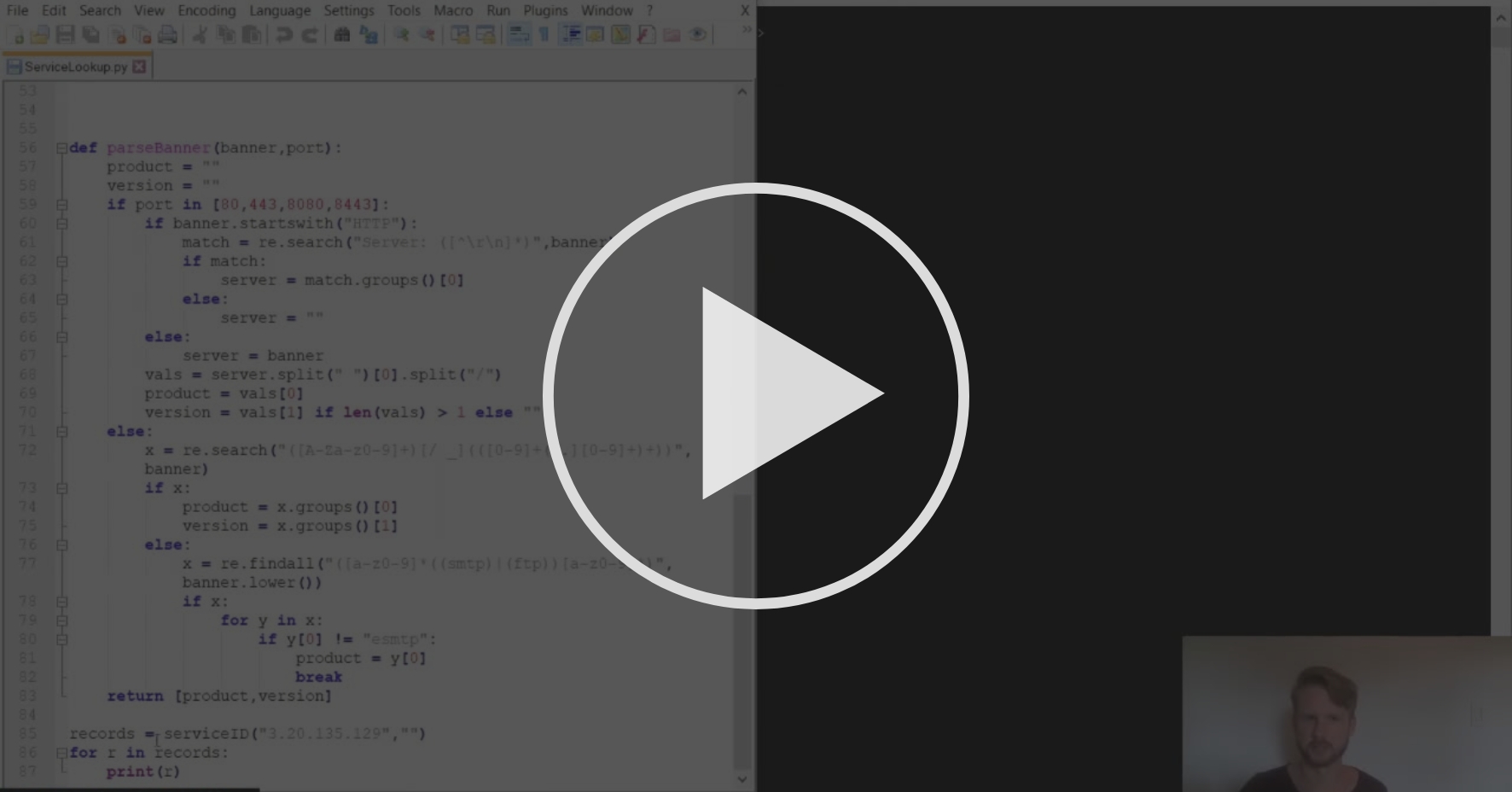 Service Detection with Python - Performing Reconnaissance | Coursera