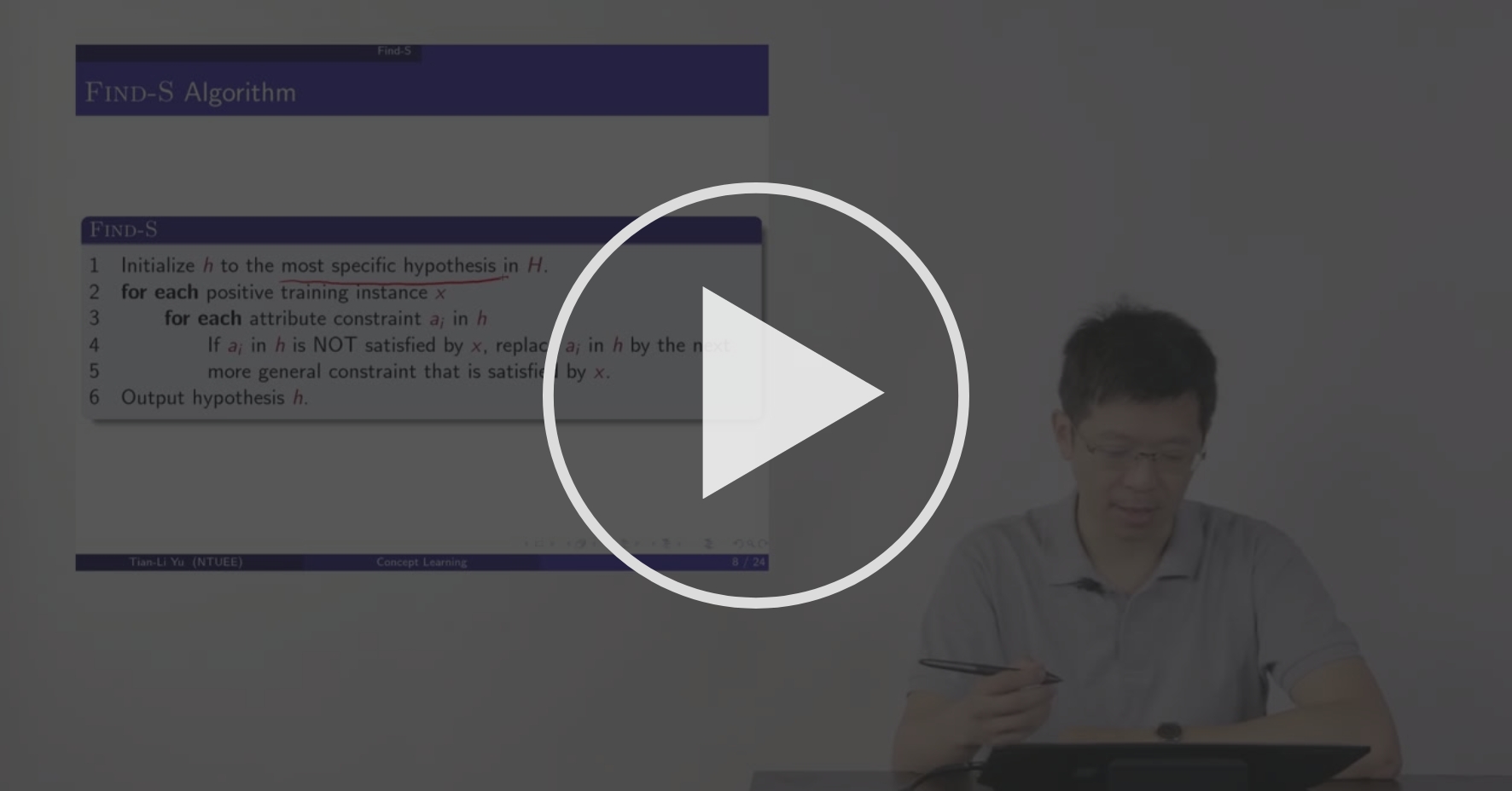 1-3 The Find-S Algorithm - Concept learning | Coursera