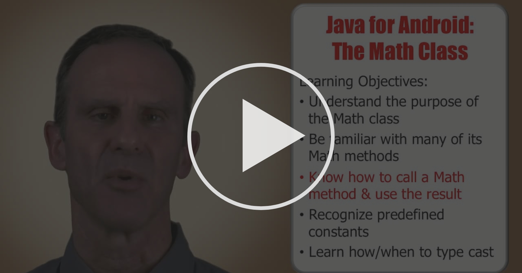 The Math Class Module 3 Writing A Simple Android App Using Basic Java Features Coursera