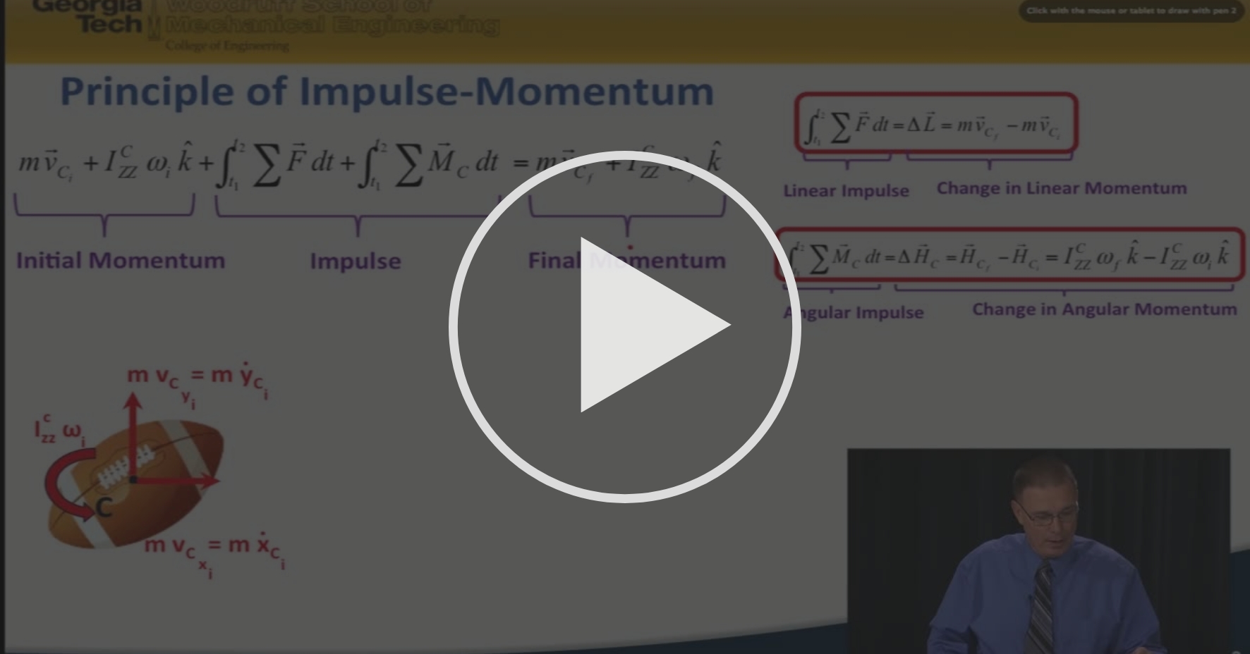 Module 45: Principle of Conservation of Momentum for Rigid Bodies in 2D ...