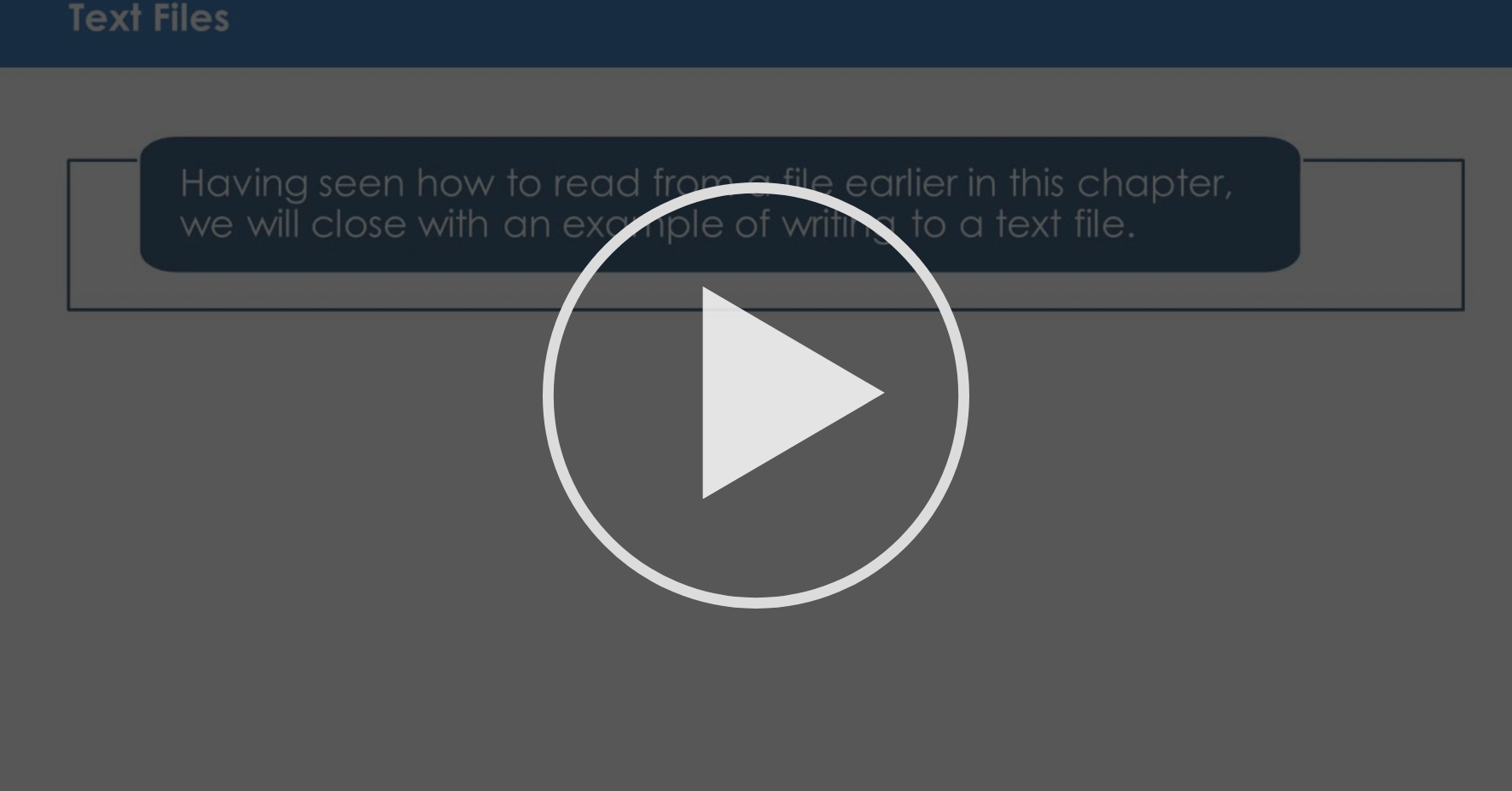 Writing Text Files - Input and Output | Coursera