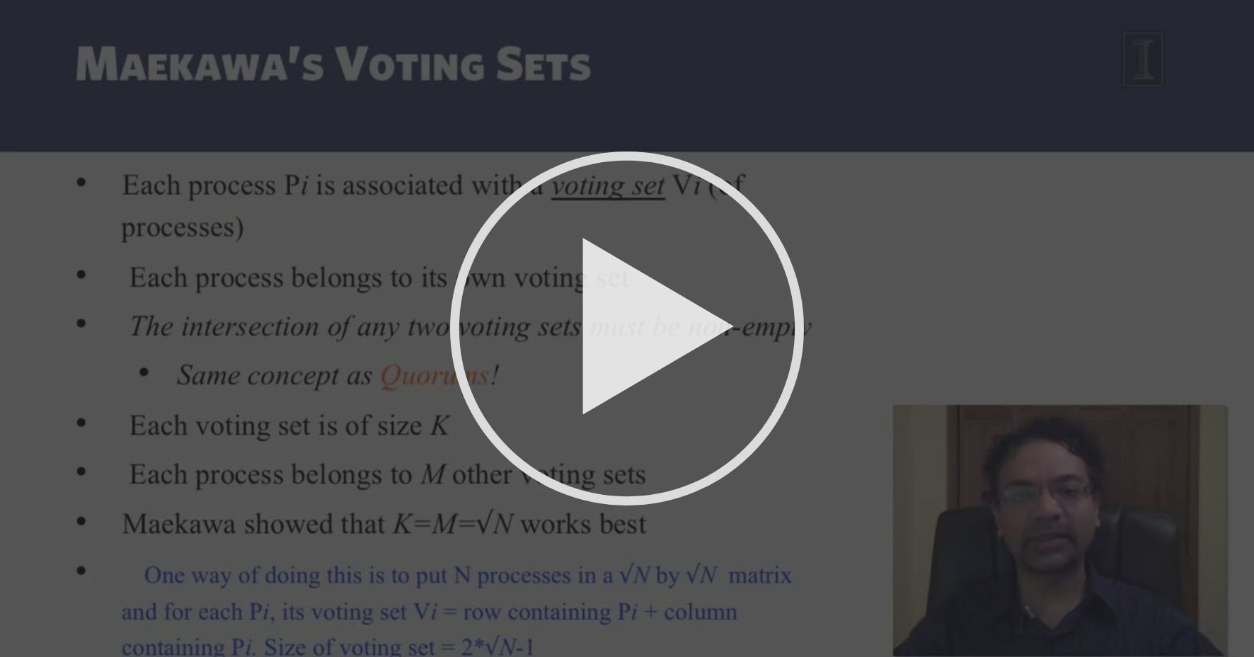 2.4. Maekawa's Algorithm and Wrap-Up - Week 1: Course Orientation and ...