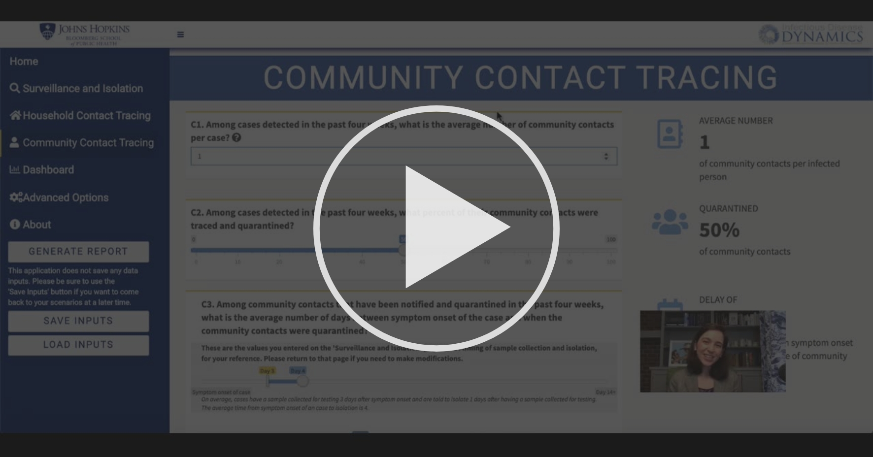 Entering Community Contact Tracing Data - Interactive tool to estimate ...