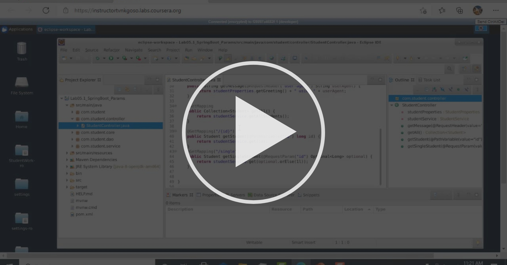 Lab 1 Walkthrough - Request Parameters | Coursera