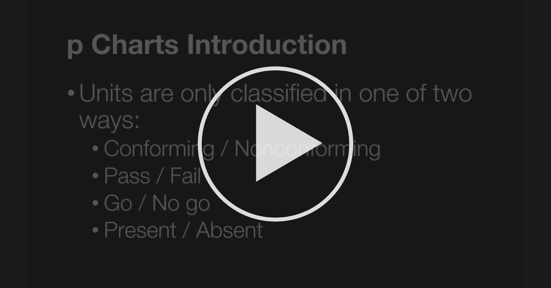 p Charts - Part 1 - Control Charts for Discrete Data | Coursera