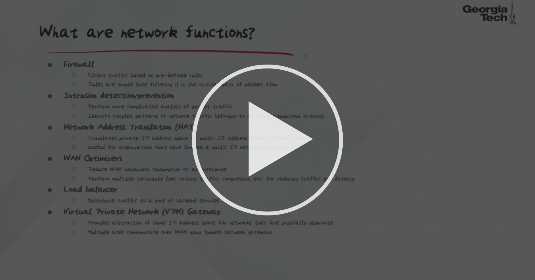 What are Network Functions? - Introduction to Network Functions | Coursera