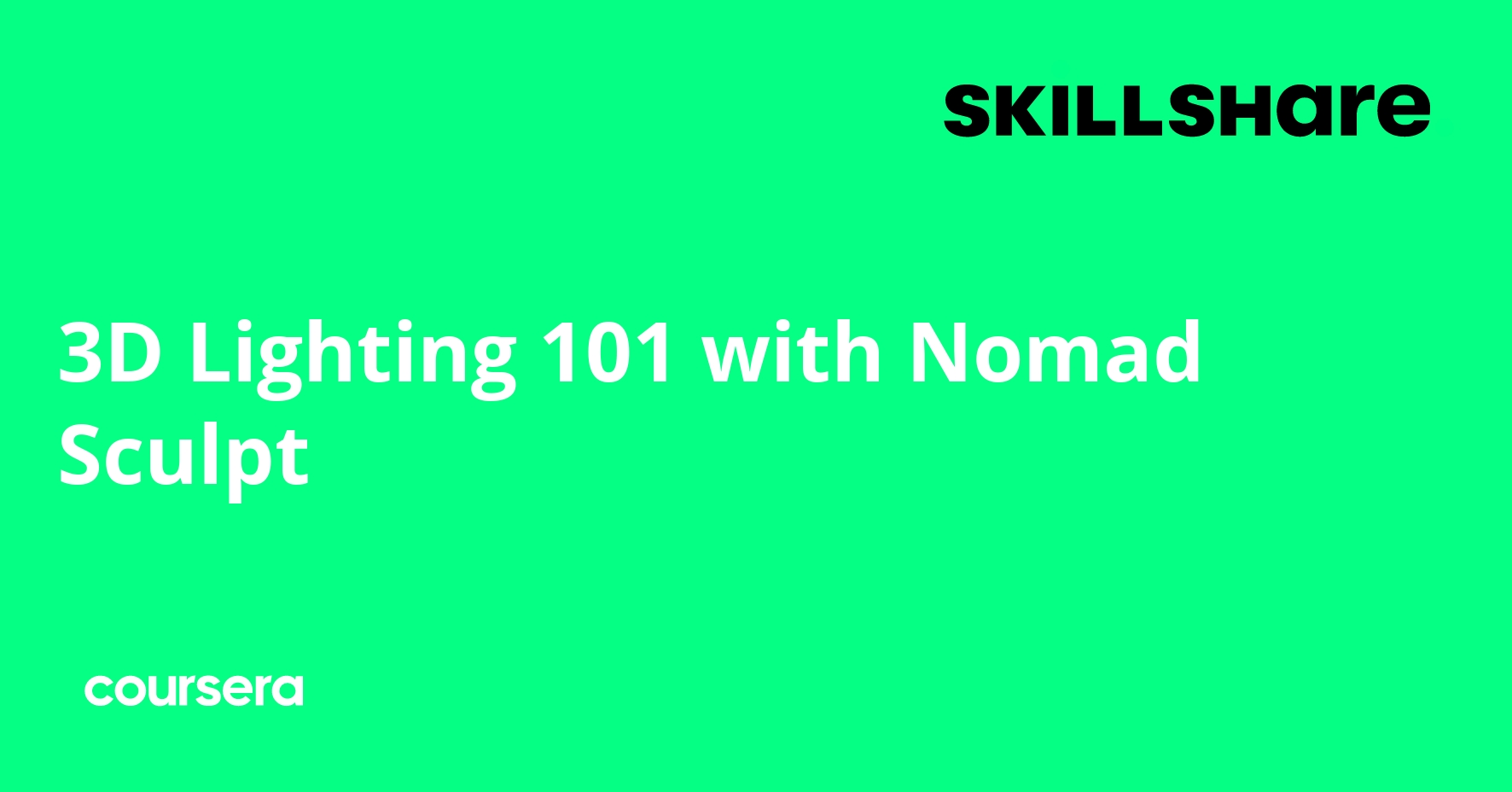 3D Lighting 101 with Nomad Sculpt | Coursera