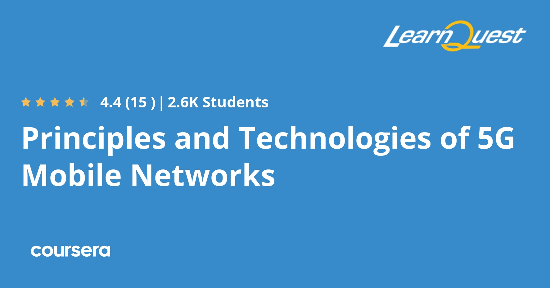 Principles and Technologies of 5G Mobile Networks | Coursera